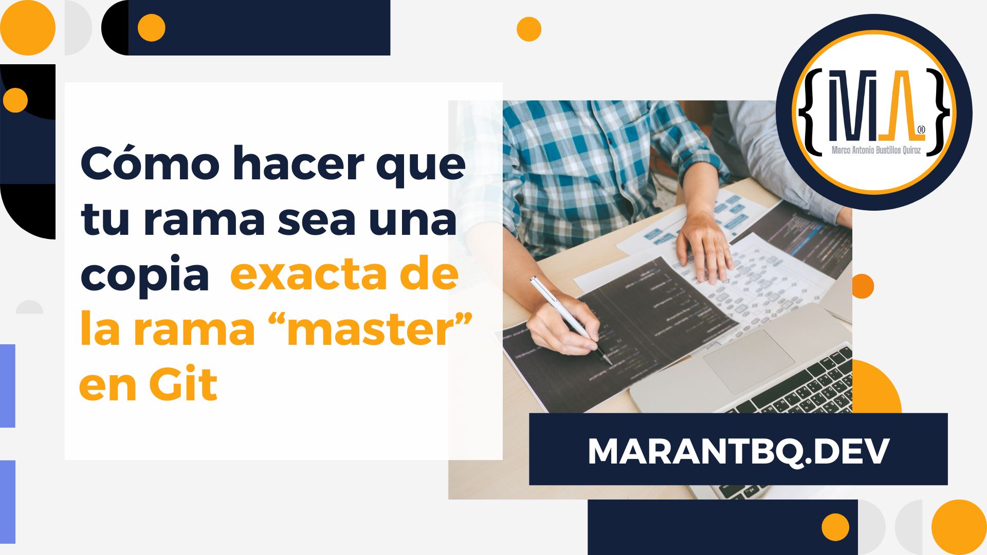 Cómo hacer una copia exacta de la rama master en Git
