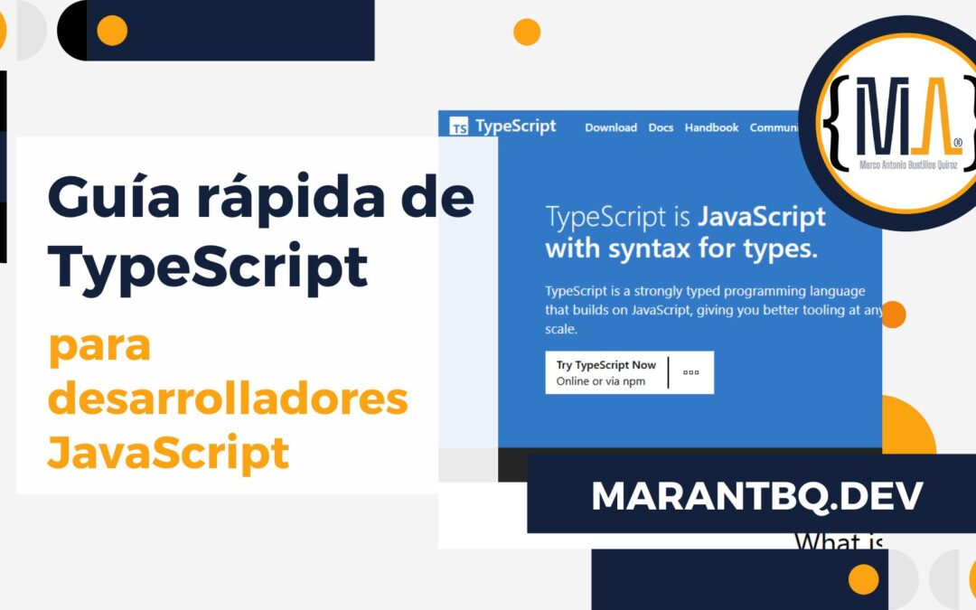 Guía rápida de TypeScript para desarrolladores JavaScript